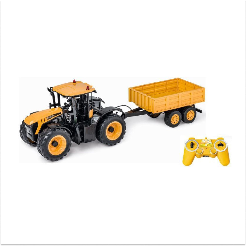 Double Eagle 1/16 JCB Farm Tractor And Trailer - RC Vehicle – Toy Kingdom South Africa