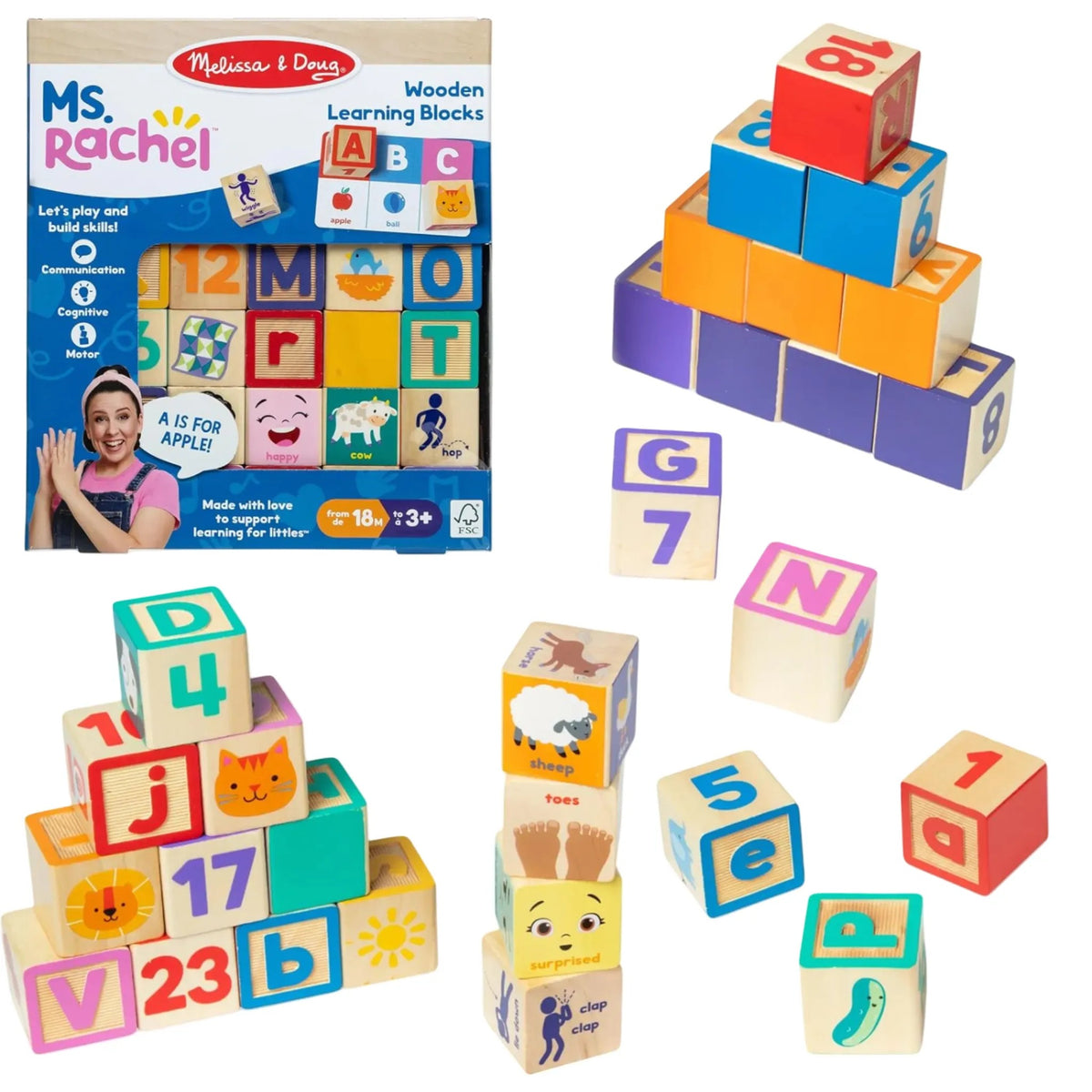 M&D Ms Rachel Blocks And Act Cards – Toy Kingdom South Africa