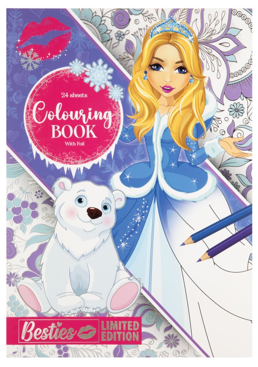 Besties Foil Colouring Book – Toy Kingdom South Africa