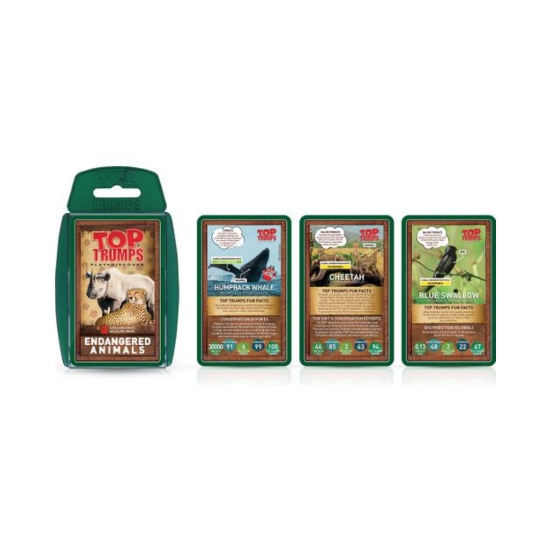 Top Trumps Endangered Wildlife Cards – Toy Kingdom South Africa