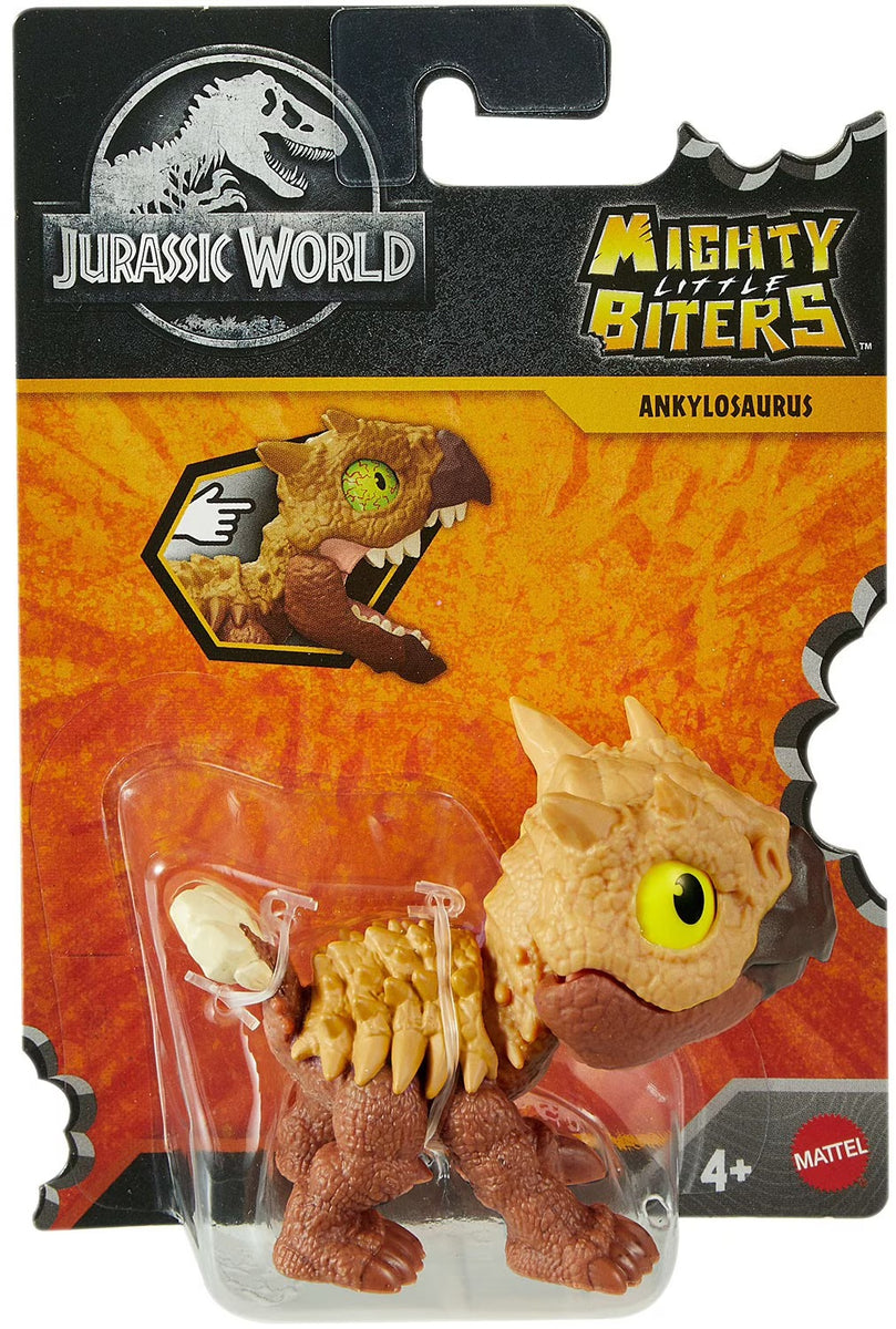 Jurassic World Mighty Little Biters Dinosaur Toy with Bite Action, Eye ...