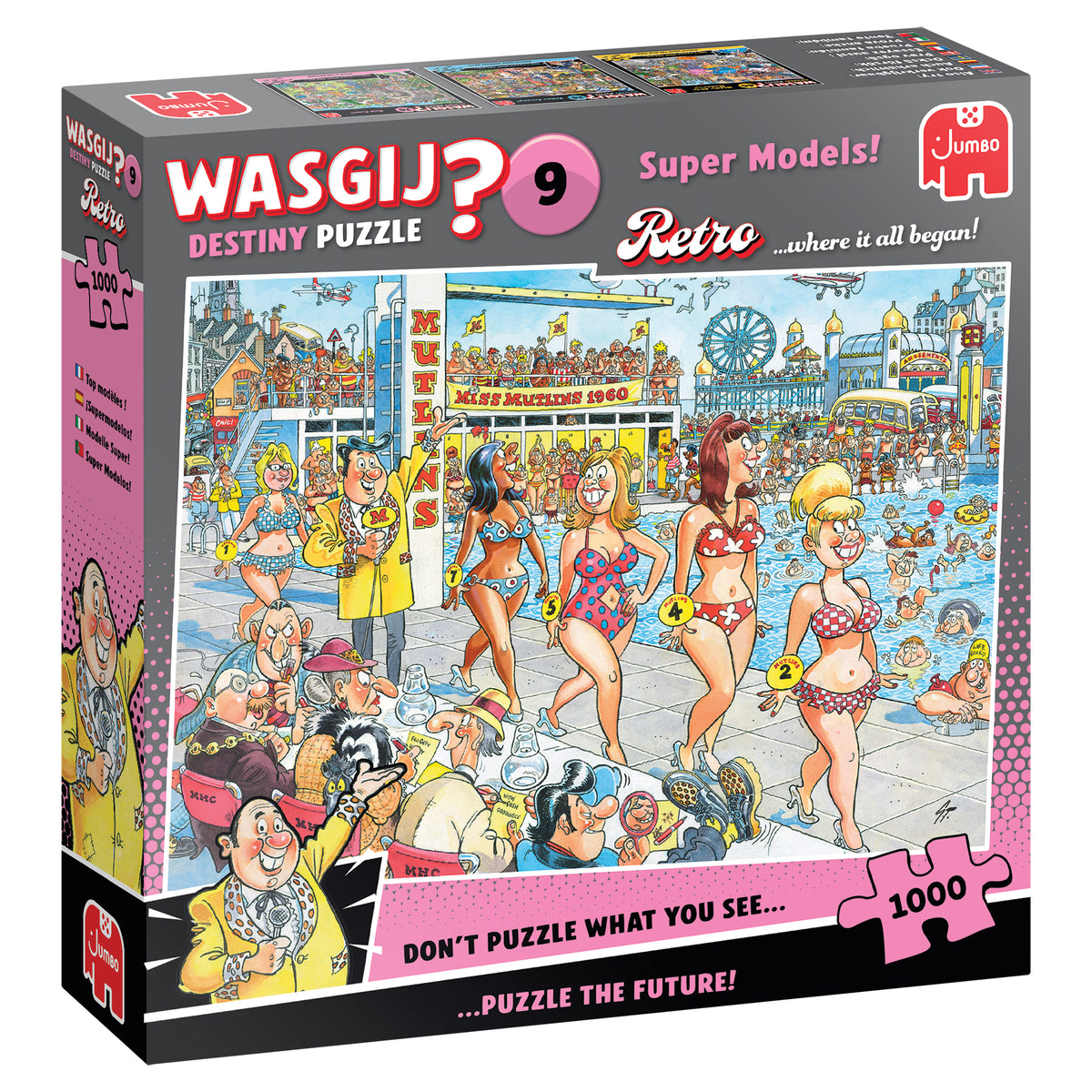 Wasgij Retro Destiny 9 Super Models Puzzle - 1000 Pieces – Toy Kingdom ...