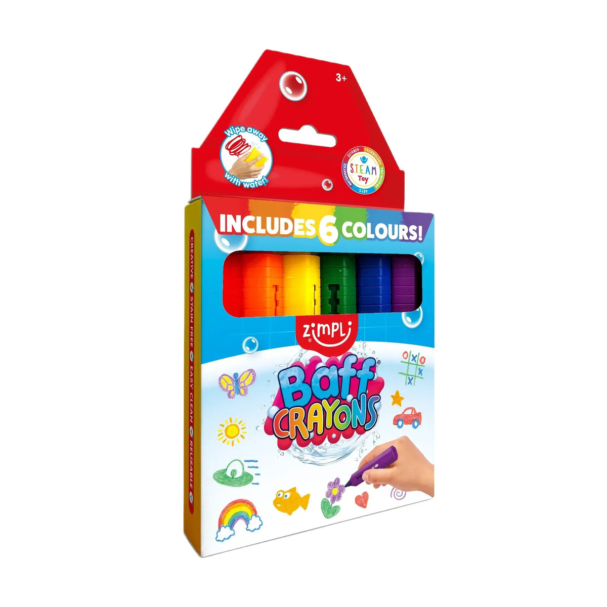 Baff Crayons 6 Pack – Toy-Kingdom-South-Africa